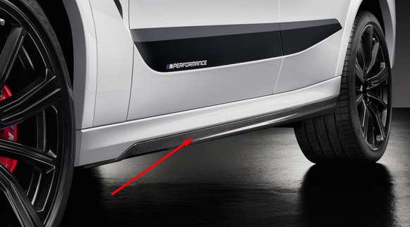 Карбоновые накладки на пороги BMW X6M F96 — BMW Performance